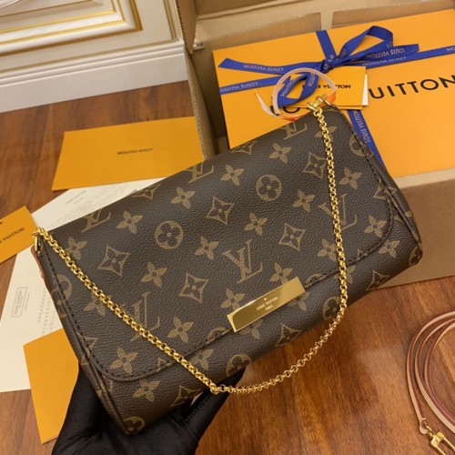 Lushentic Replica Favorite MM Shoulder Bag 28cm/21cm MONOGRAM CANVAS LEATHER LV Clutch Handbag
